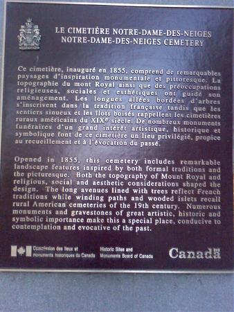 Cimetière Notre Dame des Neiges Communauté Métropolitaine de Montréal