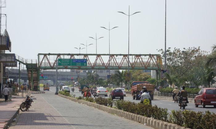 Foot Over Bridge Near Thiruvanmiyoor Mrts Station Chennai
