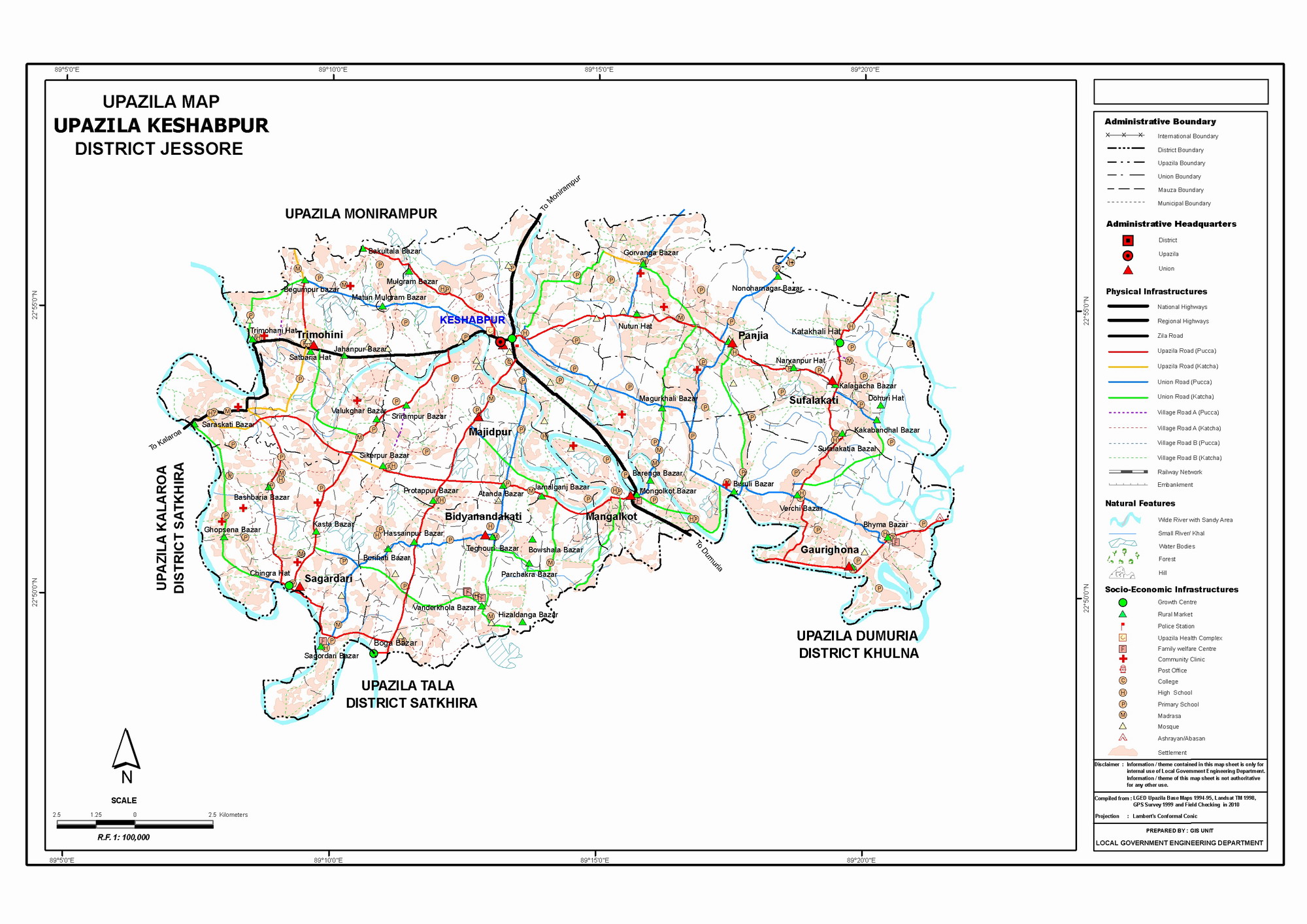 Keshabpur Upazila HQ | town, township, subdistrict, fourth-level administrative division, local ...