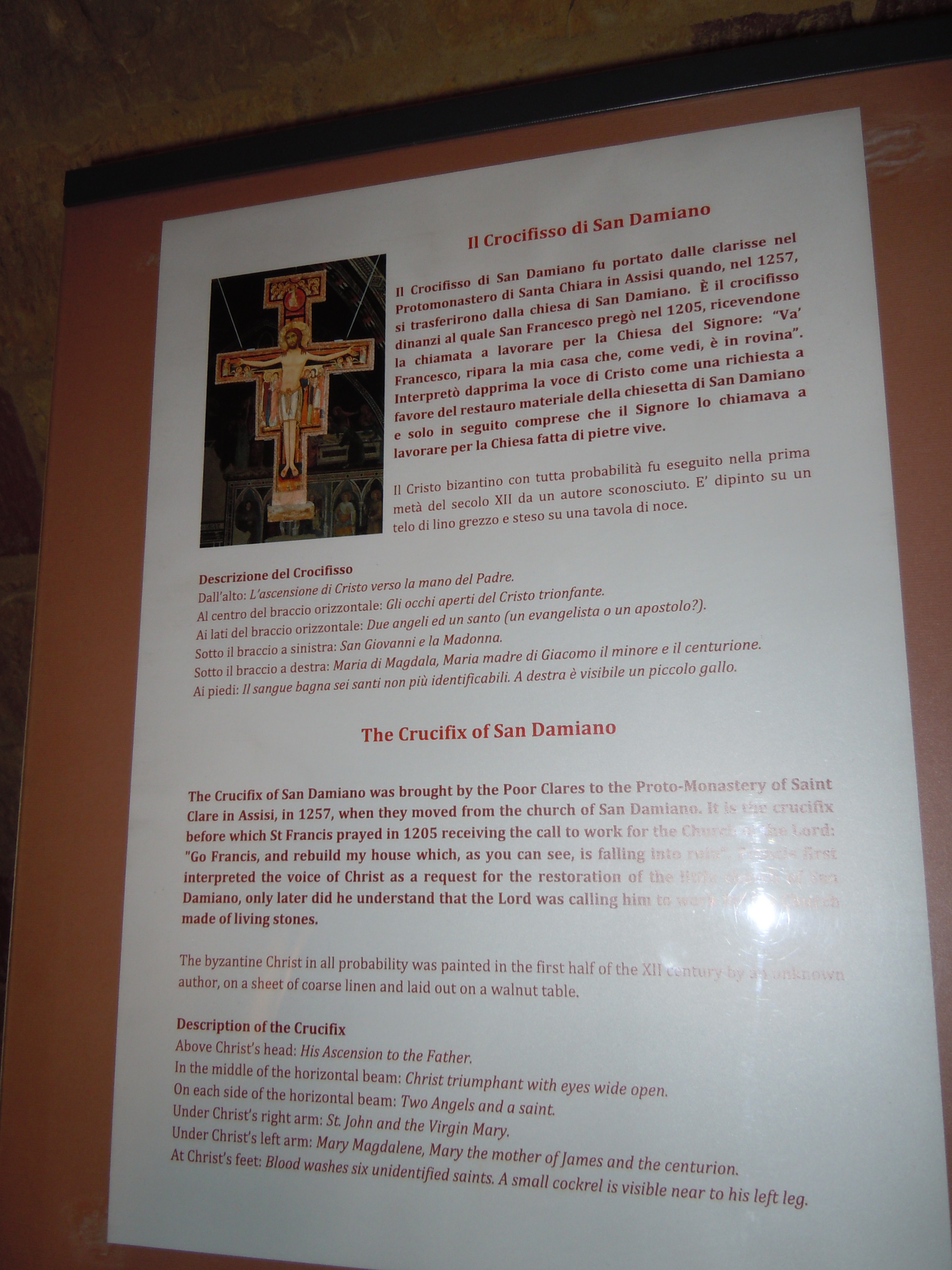 Crucifix of San Damiano - Assisi, Italy