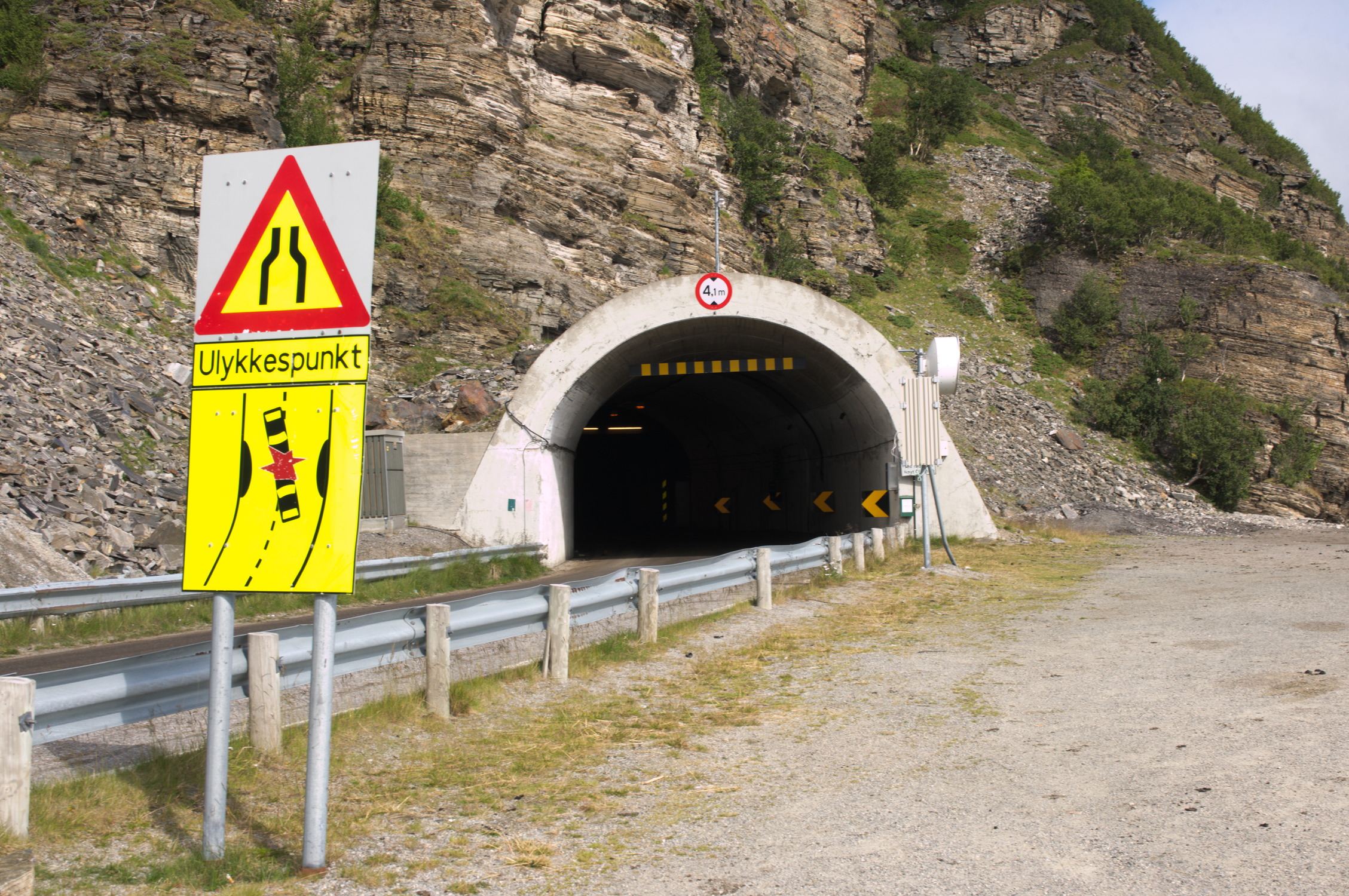 Skarvbergtunnelen 1968 Construction En Road Tunnel En