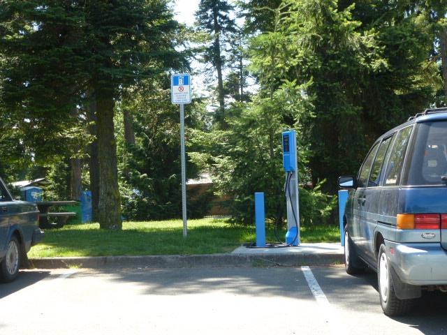 Electric Vehicle Charging Station - Parksville, British Columbia Electric Vehicle Charging Station - Parksville, British Columbia