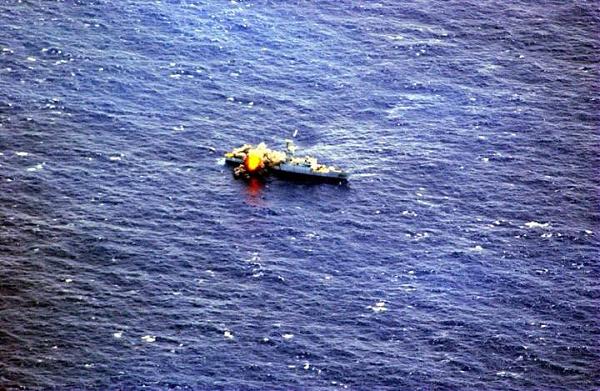 Wreck of USS Rathburne (FF-1057)