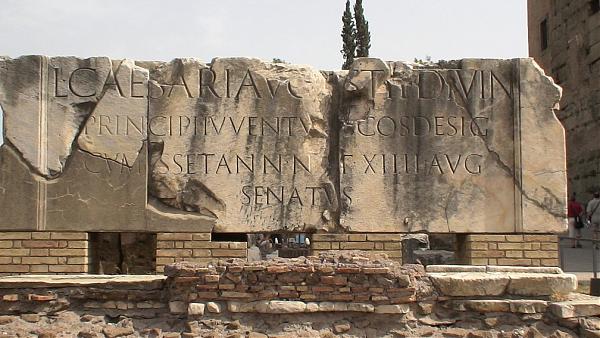 Inscription of Lucius Caesar - Rome