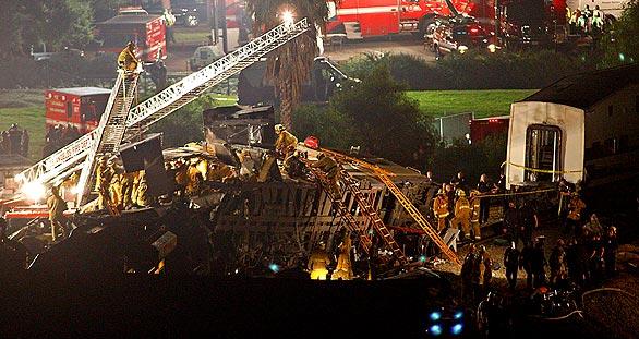 September 12, 2008 Metrolink and Union Pacific Collision Site - Los ...