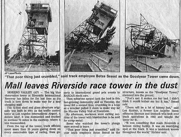 Riverside International Raceway Sign - Moreno Valley, California