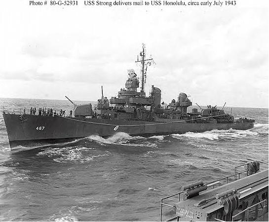 Wreck of USS Strong (DD-467)
