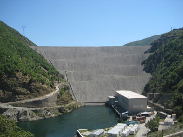 Fierza Hydropower Station Dam