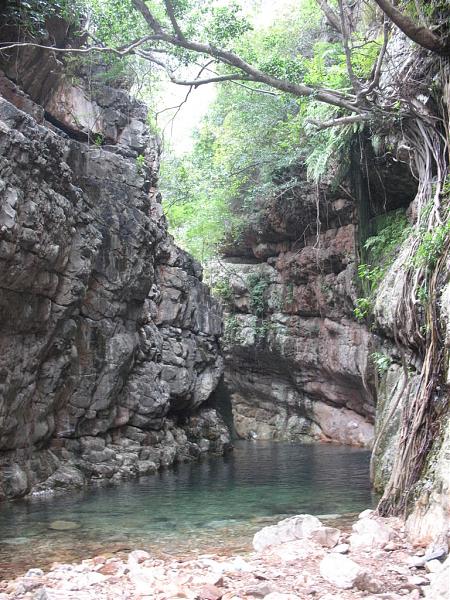 Tada Falls, beyond the blue lagoon.