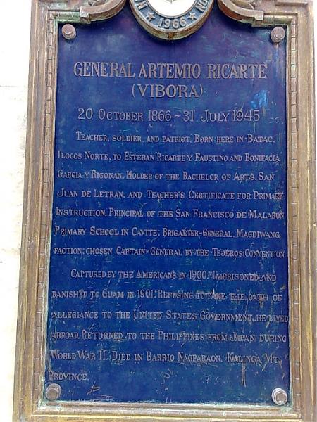 Ricarte National Shrine - Batac City