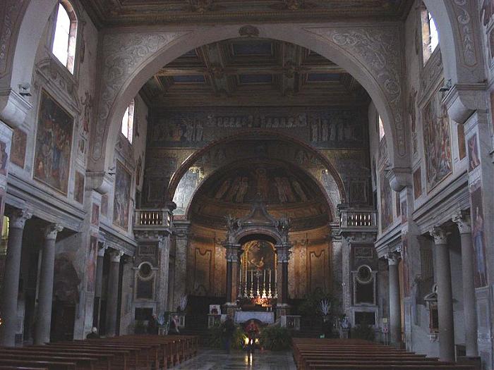 Interior of the church - Rome