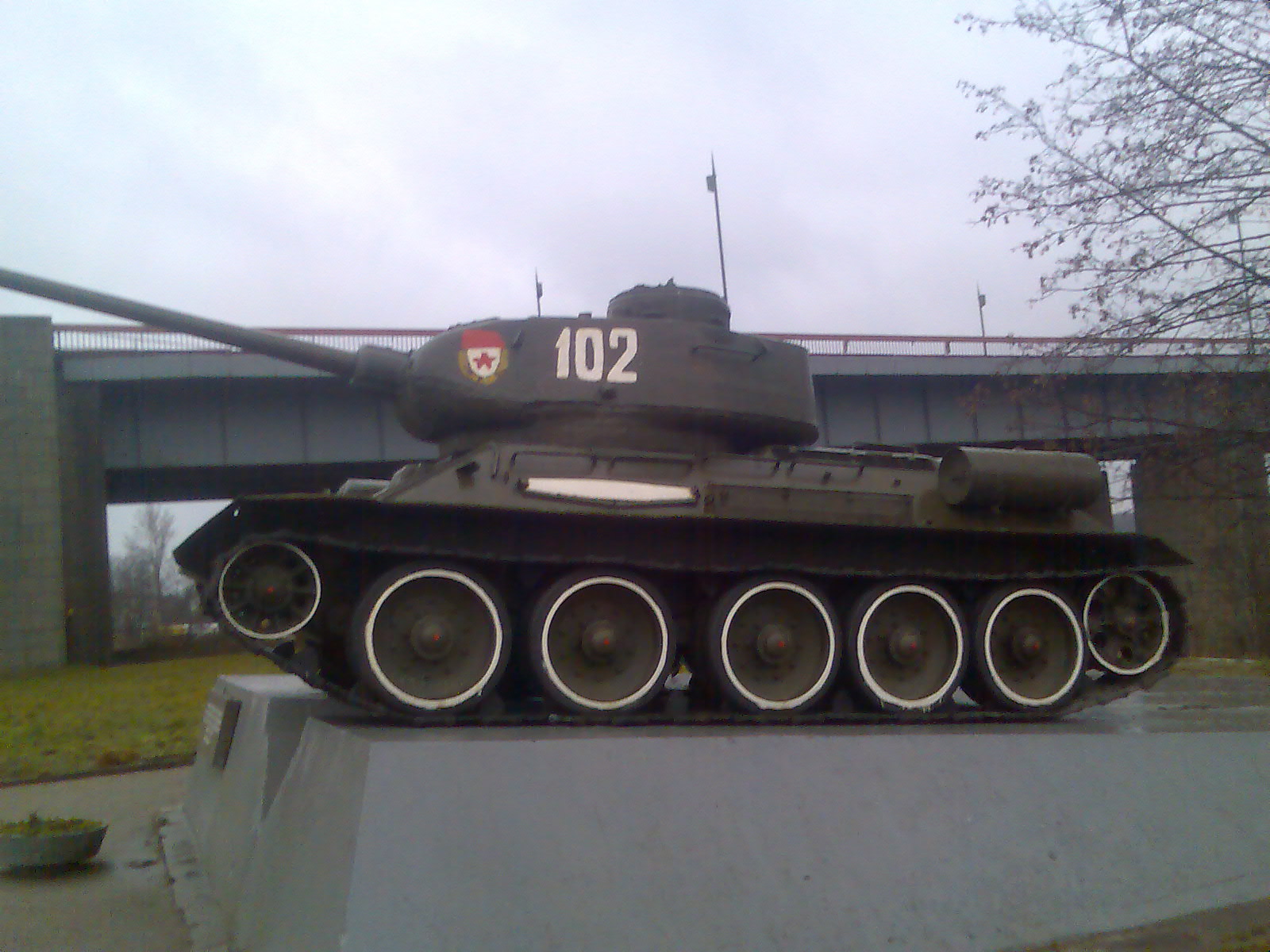 T-34-85 tank on display