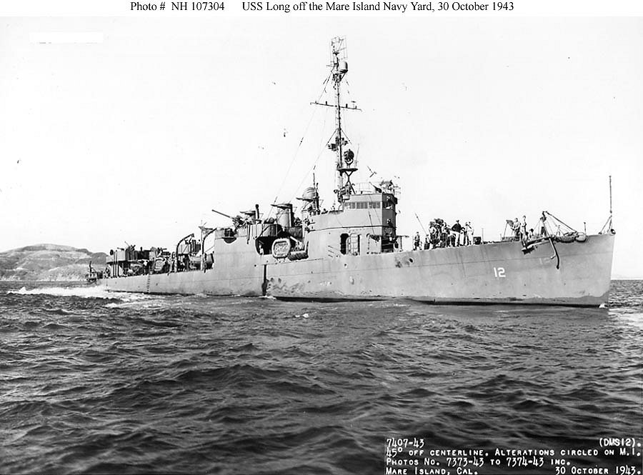 Wreck of USS Long (DD-209/DMS-12) | shipwreck, destroyer (ship), United ...