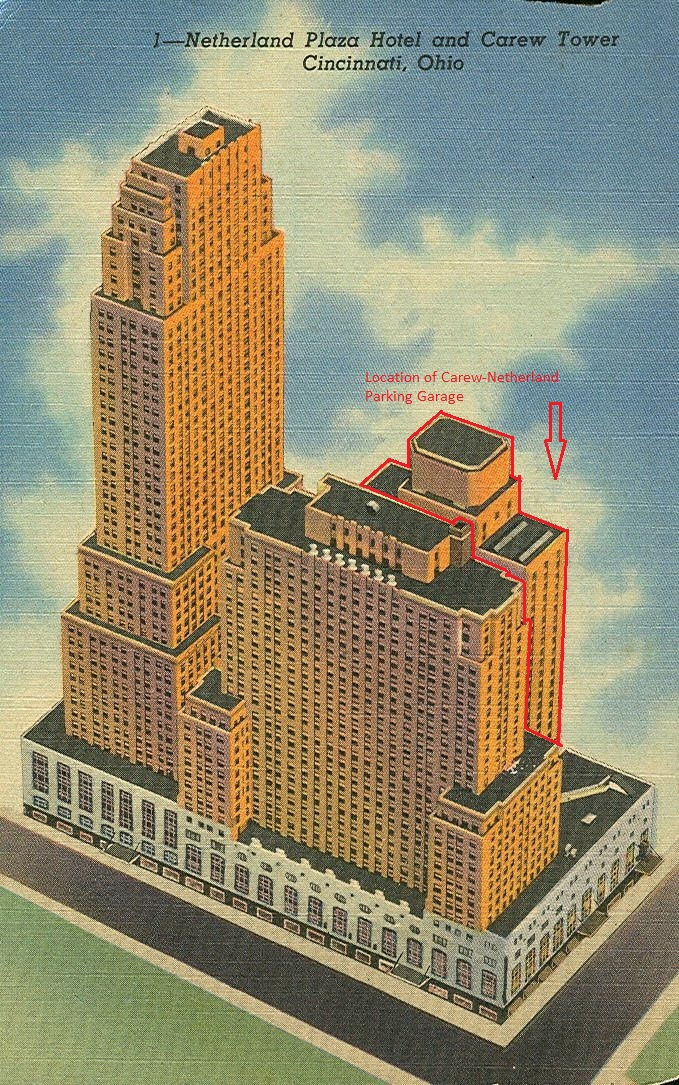 Location of Wabash-Harrison Garage(Carew-Netherland Parking Garage ...