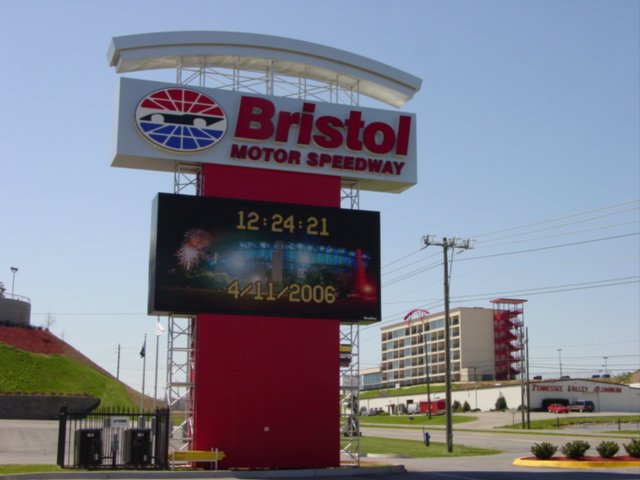 Bristol Motor Speedway sign | signboard