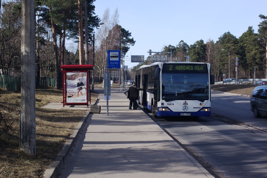 Bus stop "Viestura prospekts" - Riga