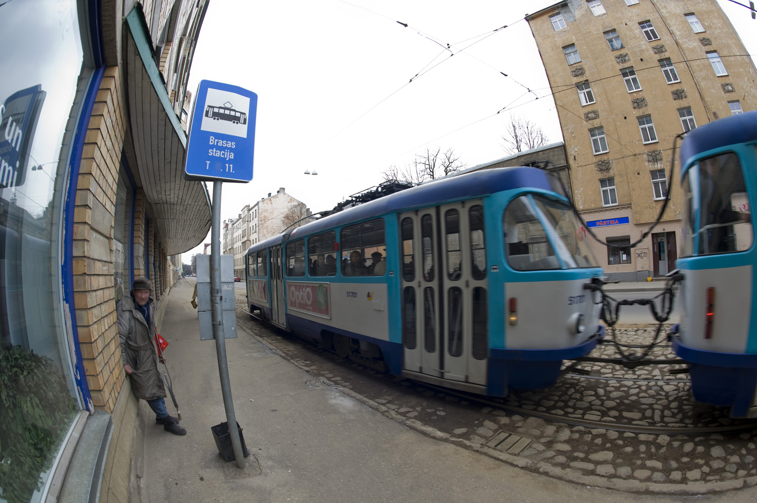 Straßenbahnhaltestelle "Brasas stacija" - Riga | Straßenbahnhaltestelle