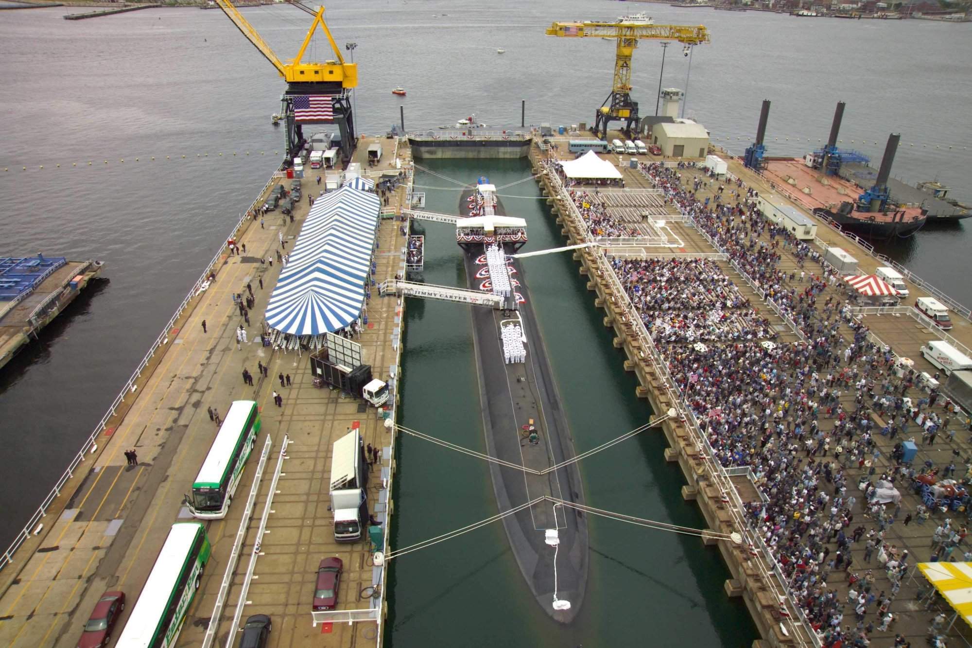 GD Electric Boat Graving Dock | shipyard, drydock