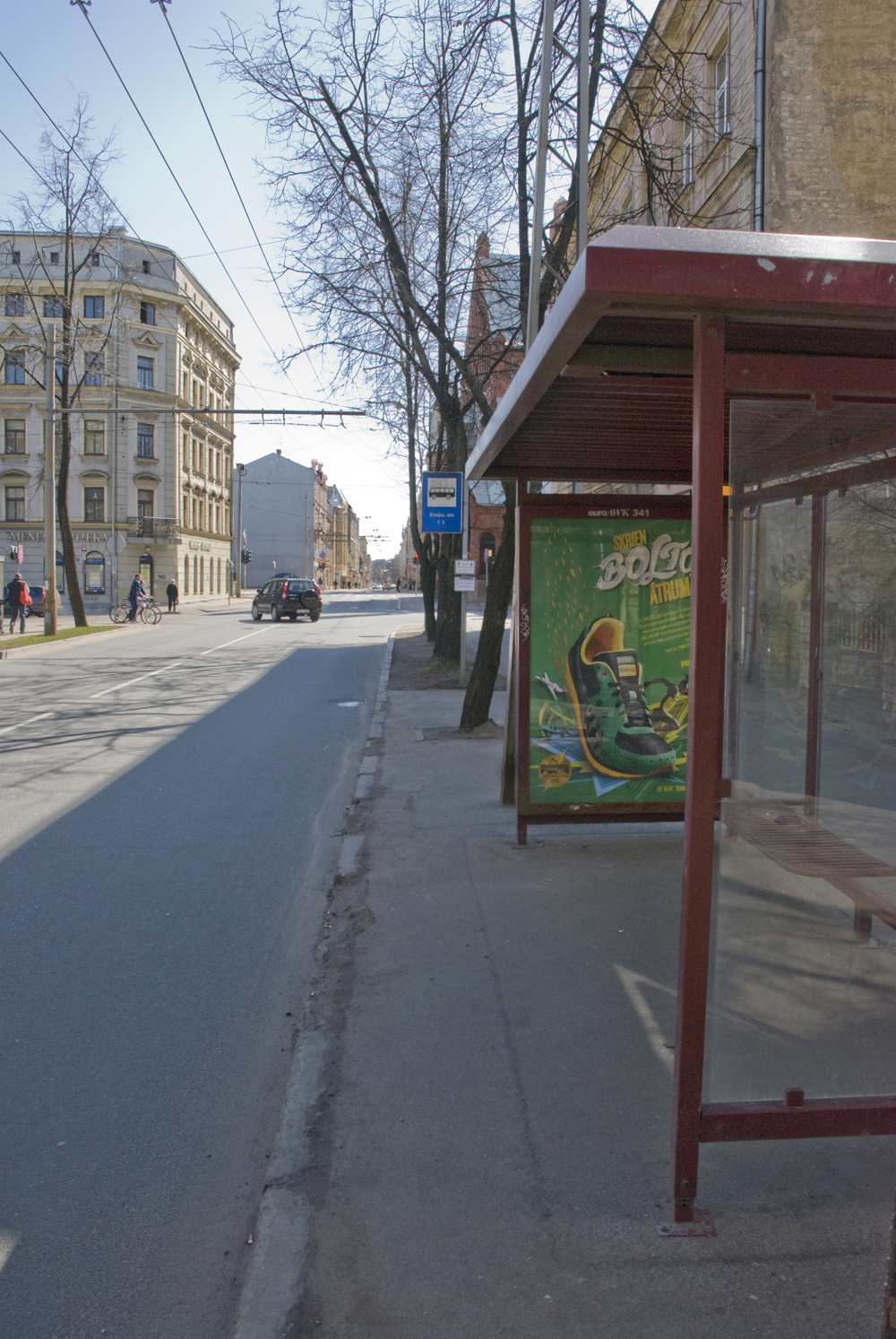 Trolleybus stop "Brīvības iela" - Riga