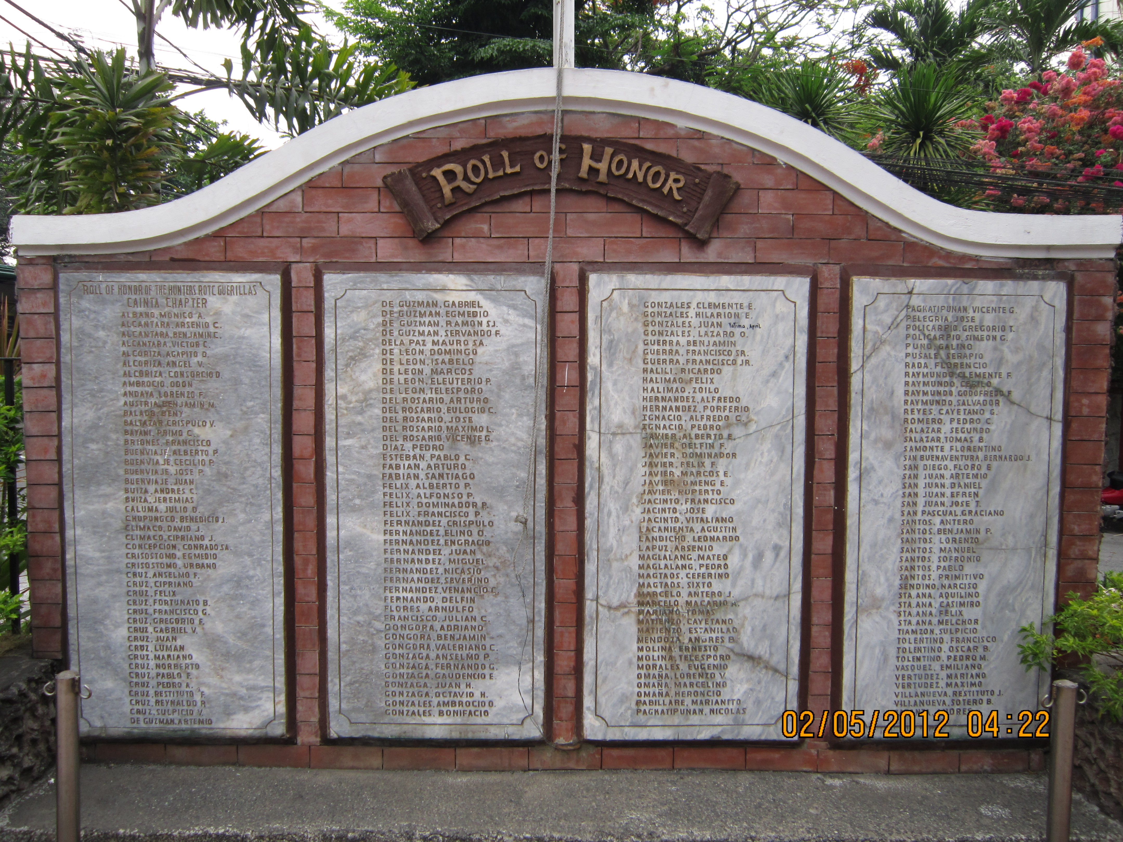 Hunters-ROTC Memorial - Cainta | statue, shrine
