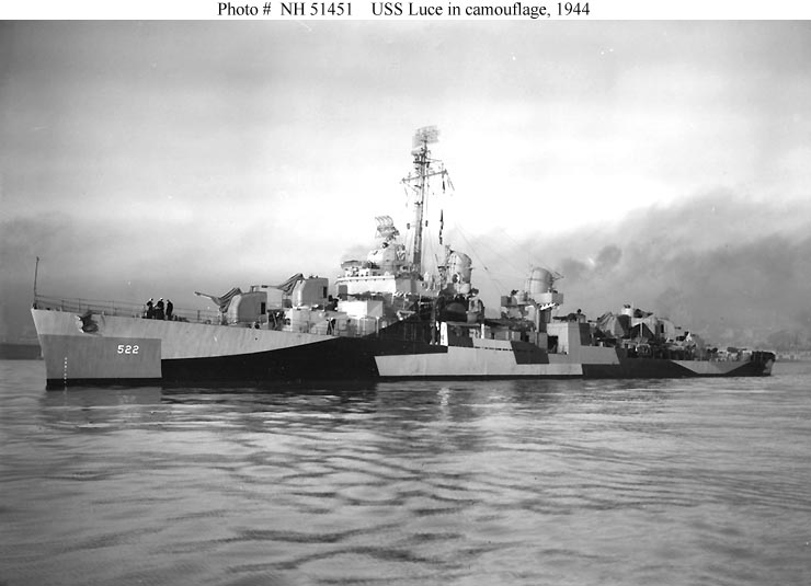 Wreck of USS Luce (DD-522)