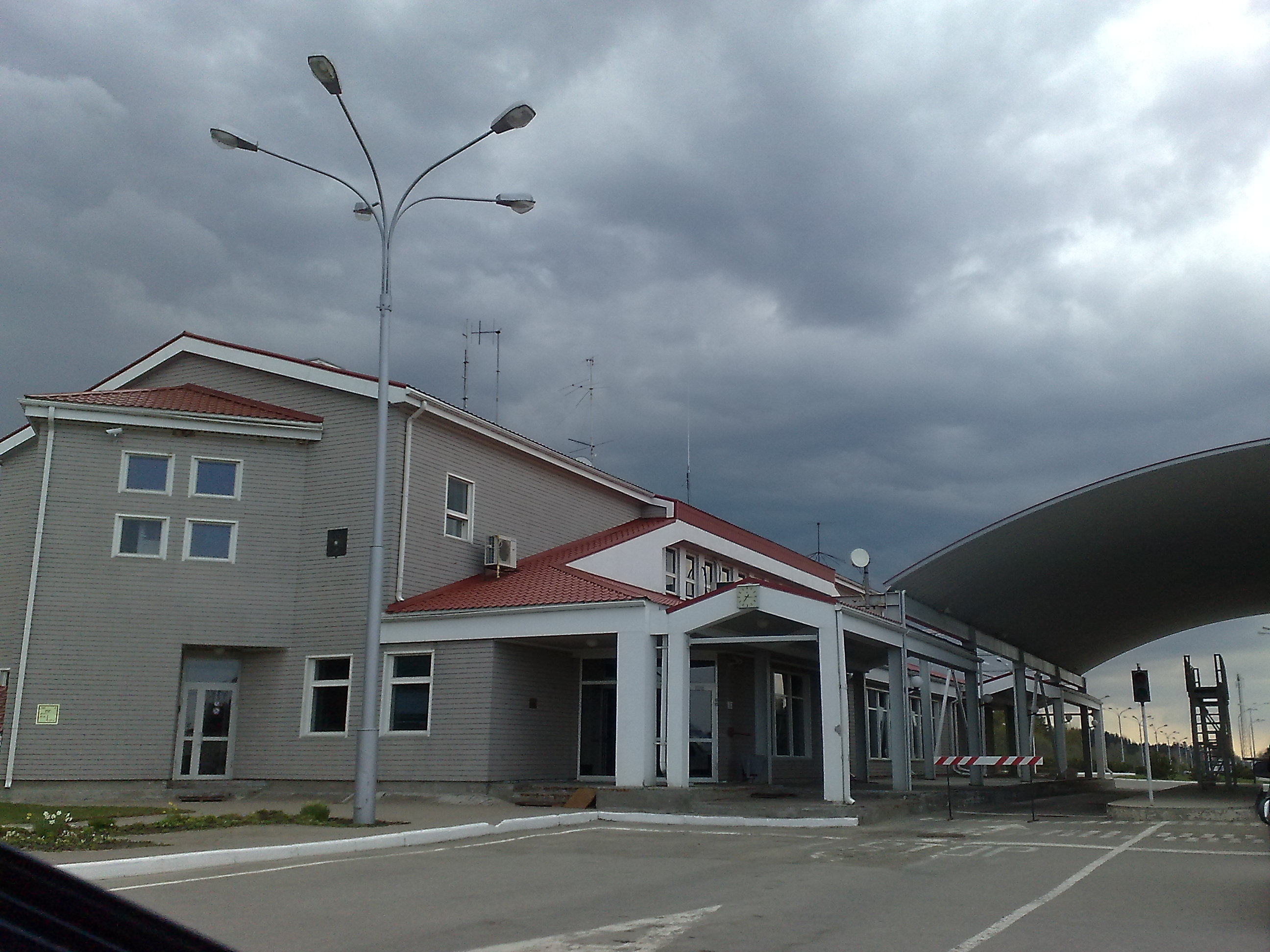 Russian international crossing border point Shumilkino
