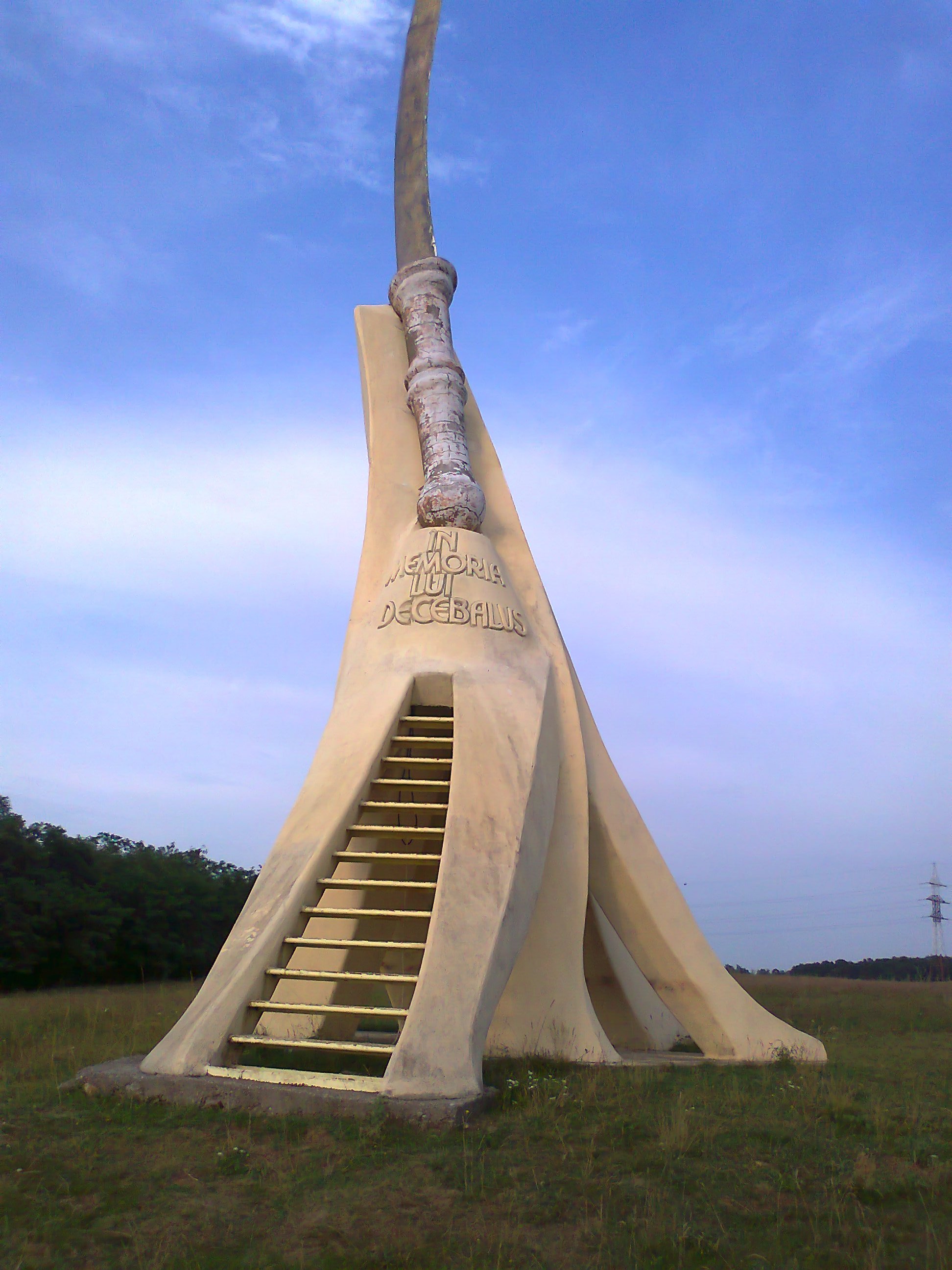 Dacian falx (sickle/sword) monument