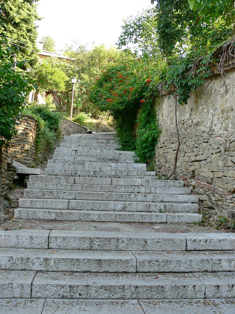 Stairs to the monument of Vasil Levski - Lovech