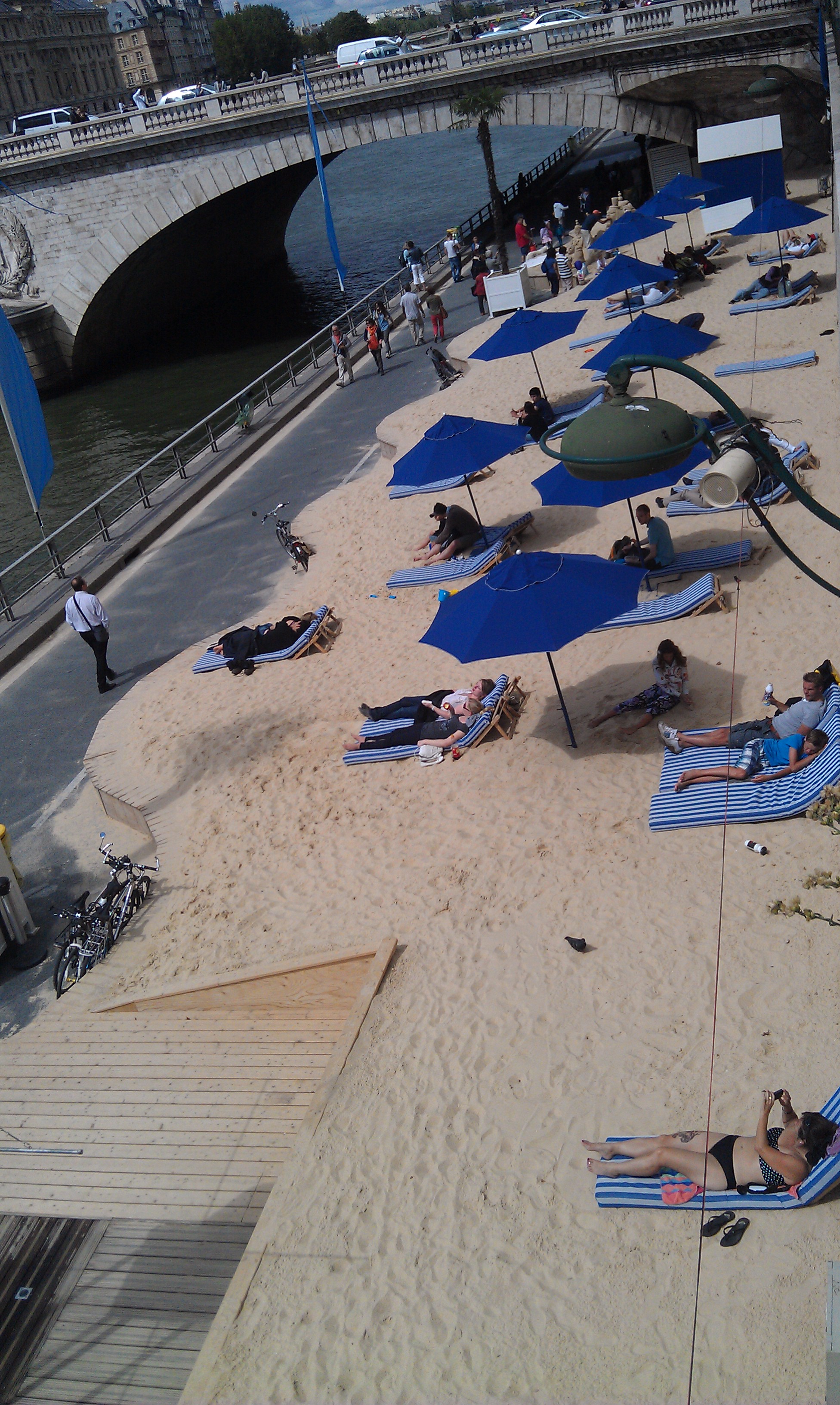 Paris plage - Paris | beach, bicycle stand