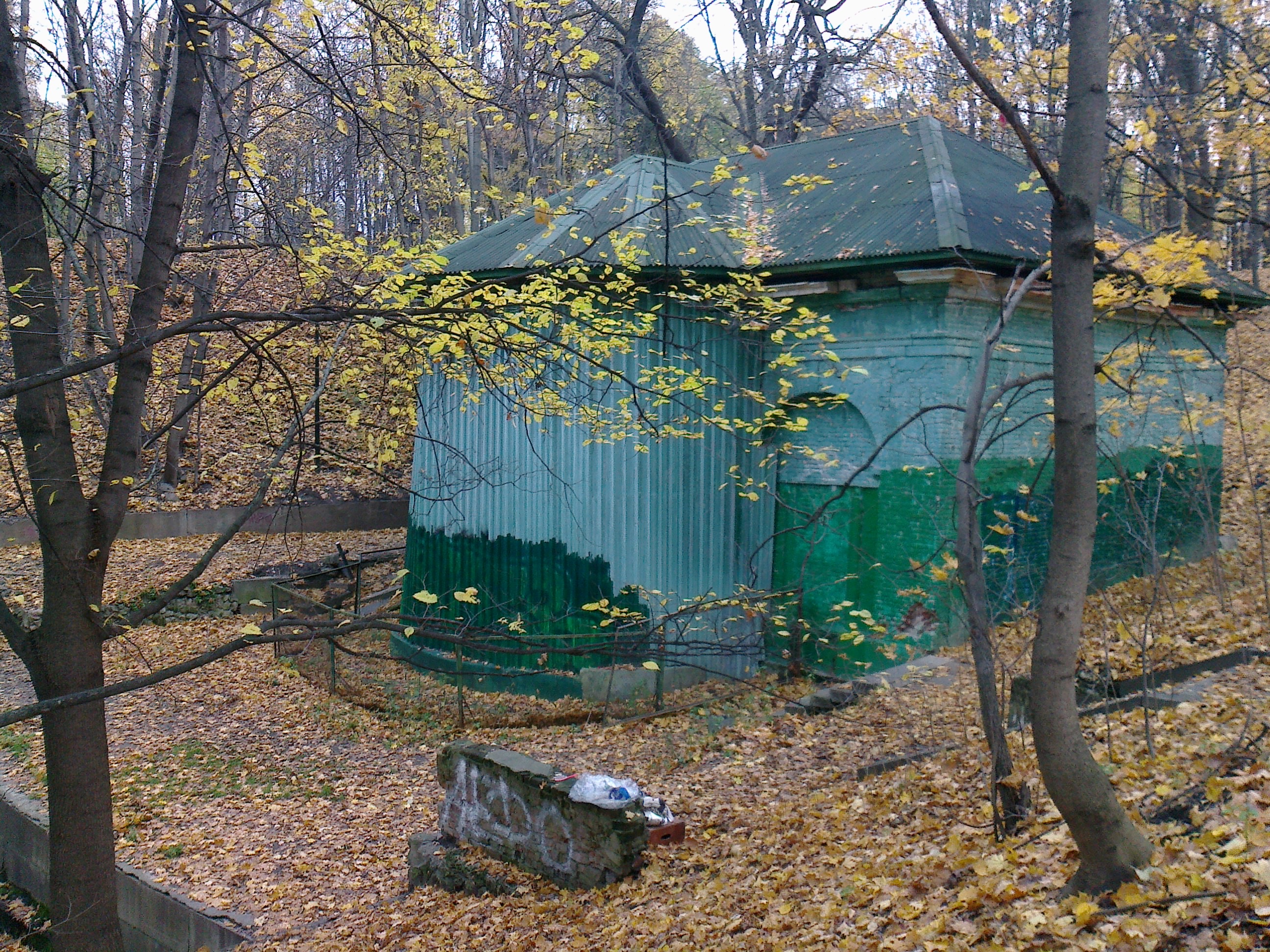 Abandoned bath house for pond - Moscow