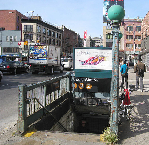 Bowery Subway Station Entrance (J, Z)