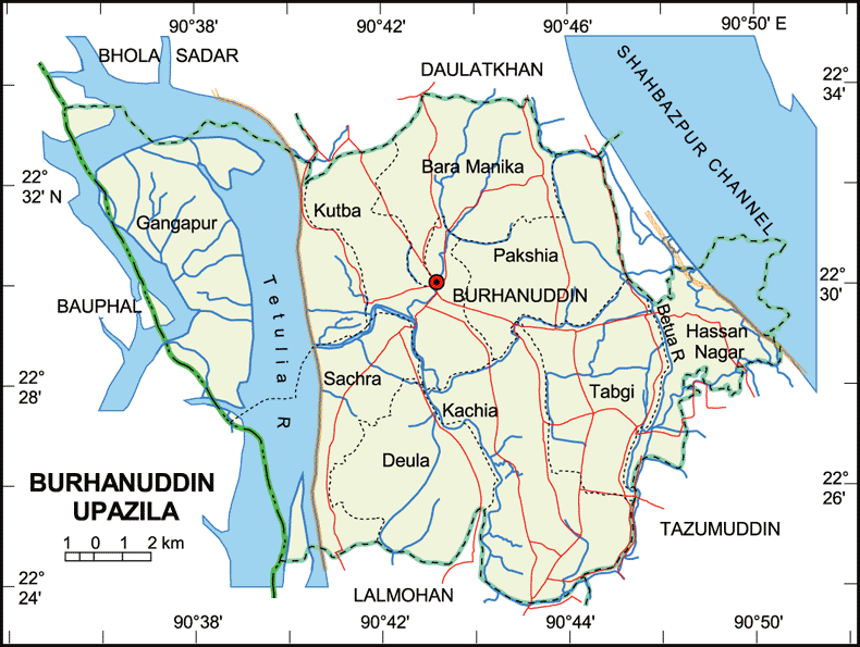 Burhanuddin Upazila HQ - Bhola, Borhanuddin Pouroshova