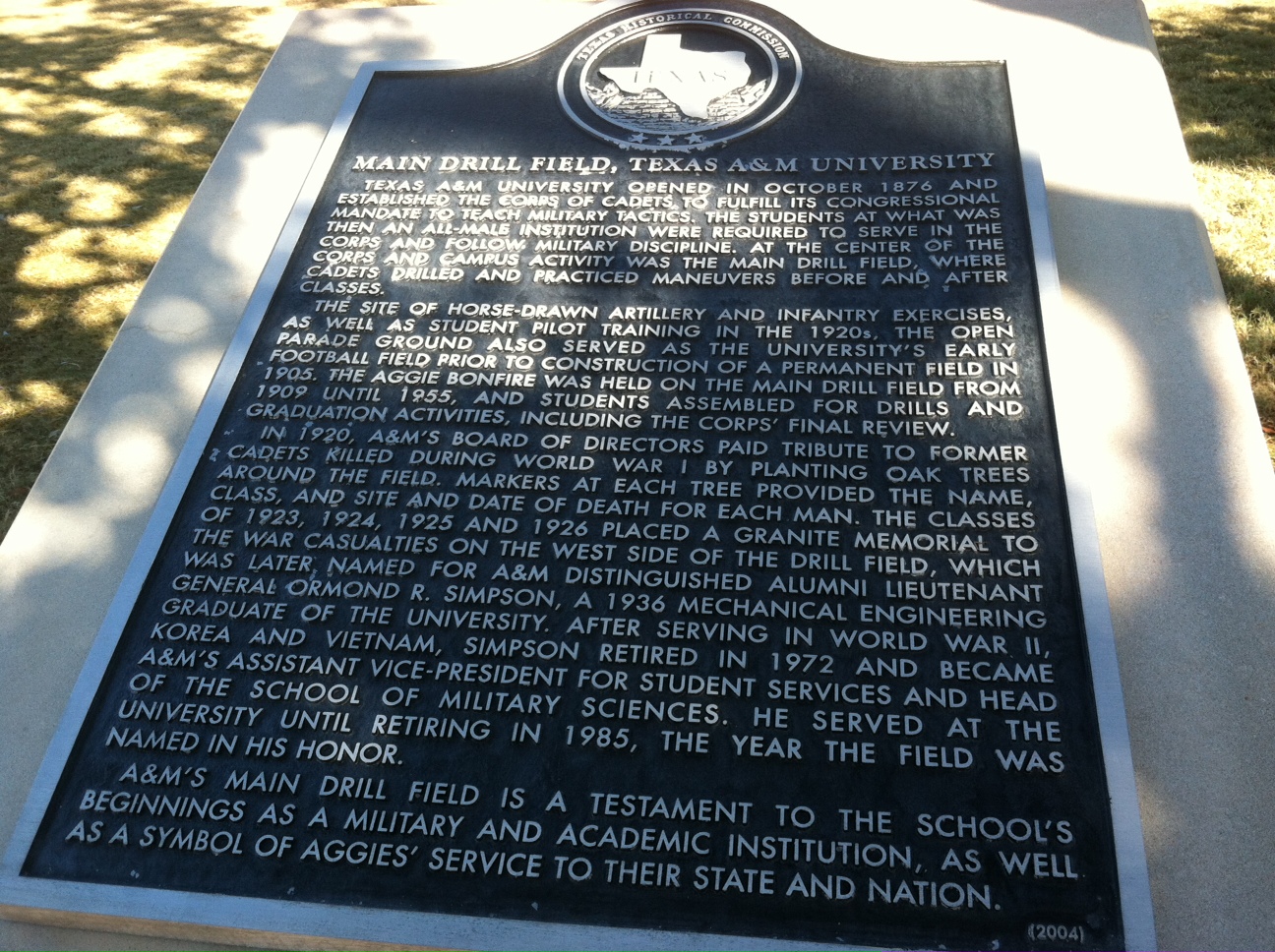 Simpson Drill Field - College Station, Texas