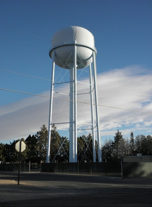 Plain White Deming Water Tower - Deming, New Mexico