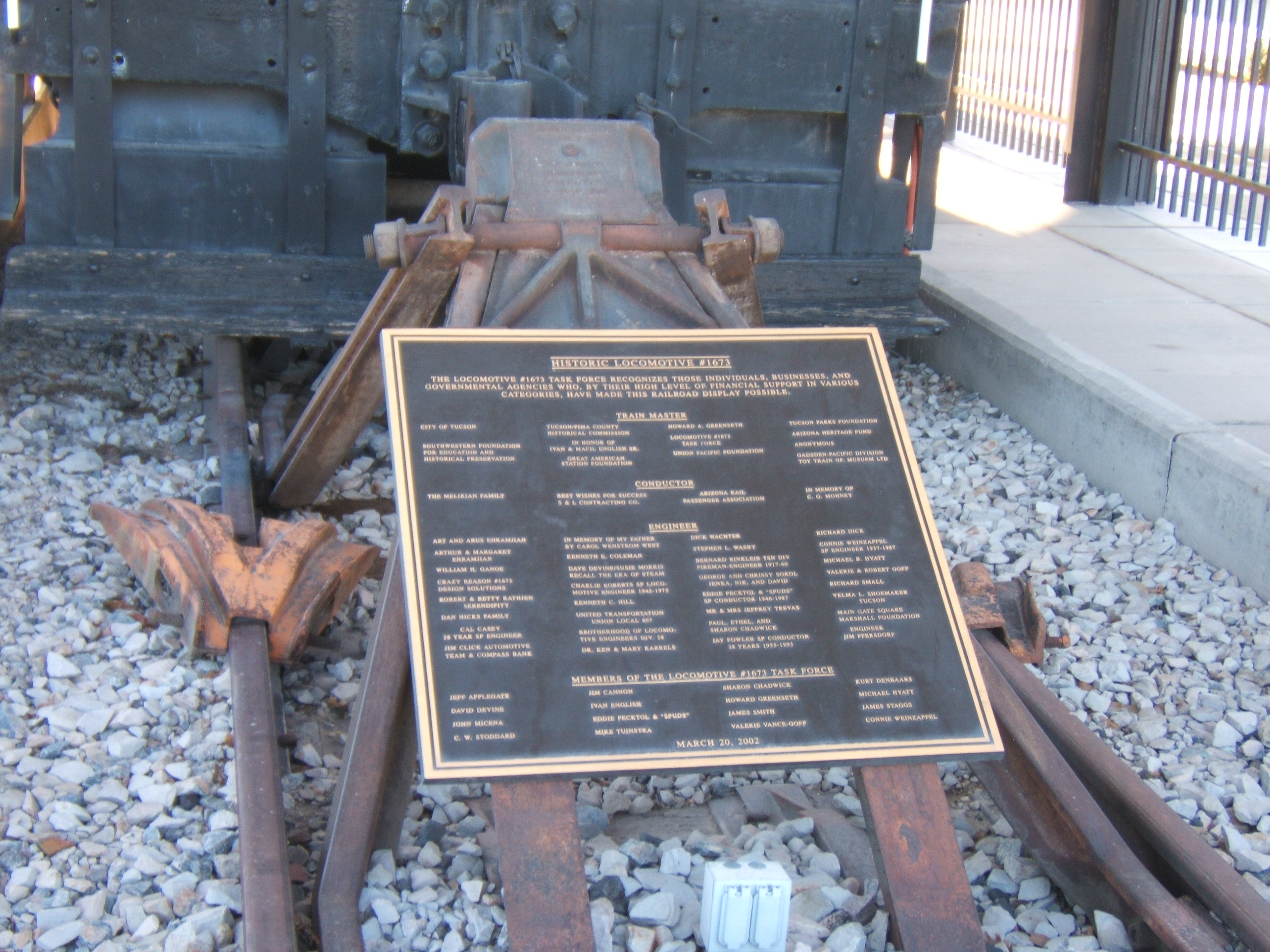 Southern Pacific Locomotive No. 1673 - Tucson, Arizona