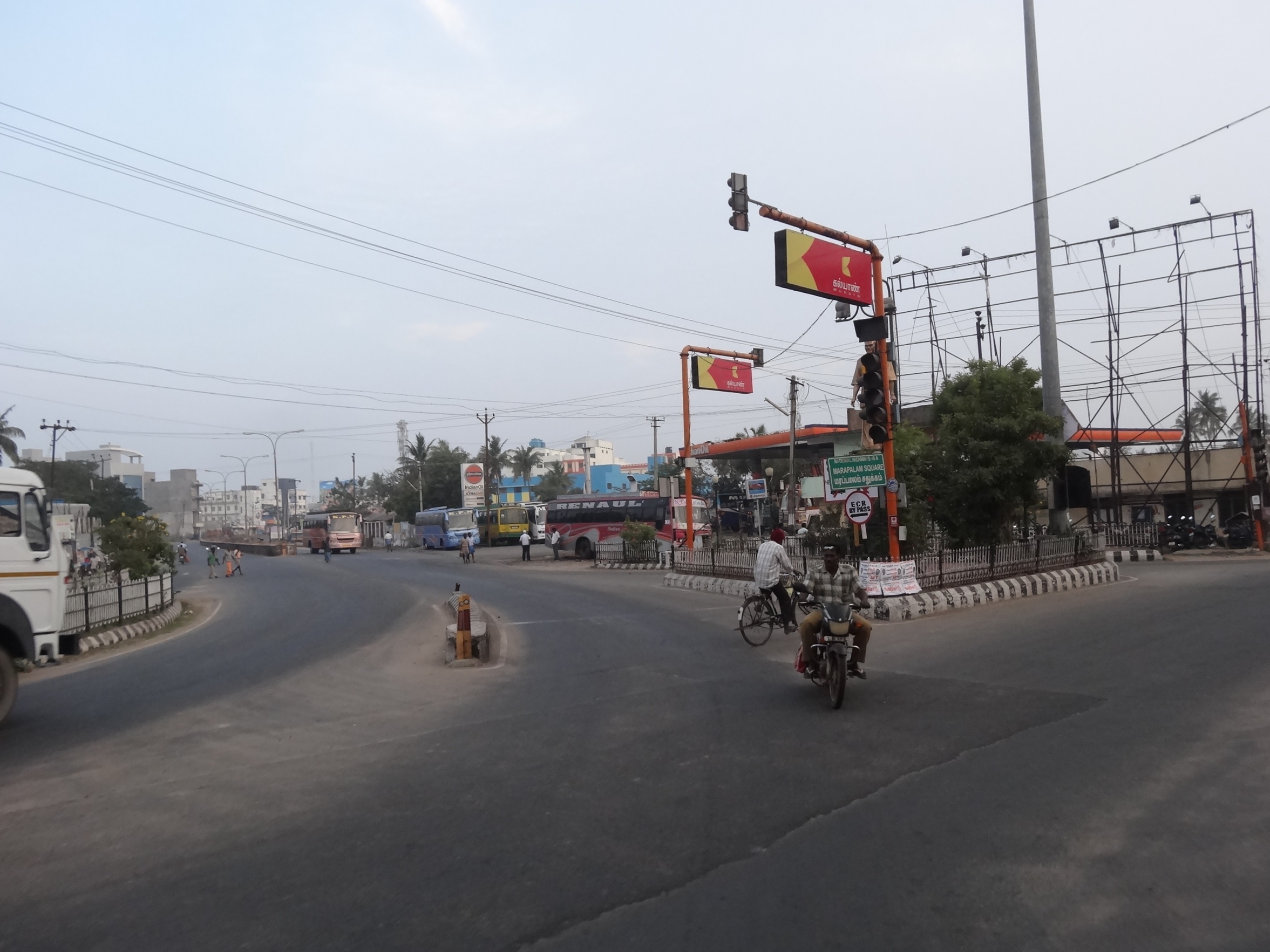 Marapalam Square - a Road Junction - Puducherry
