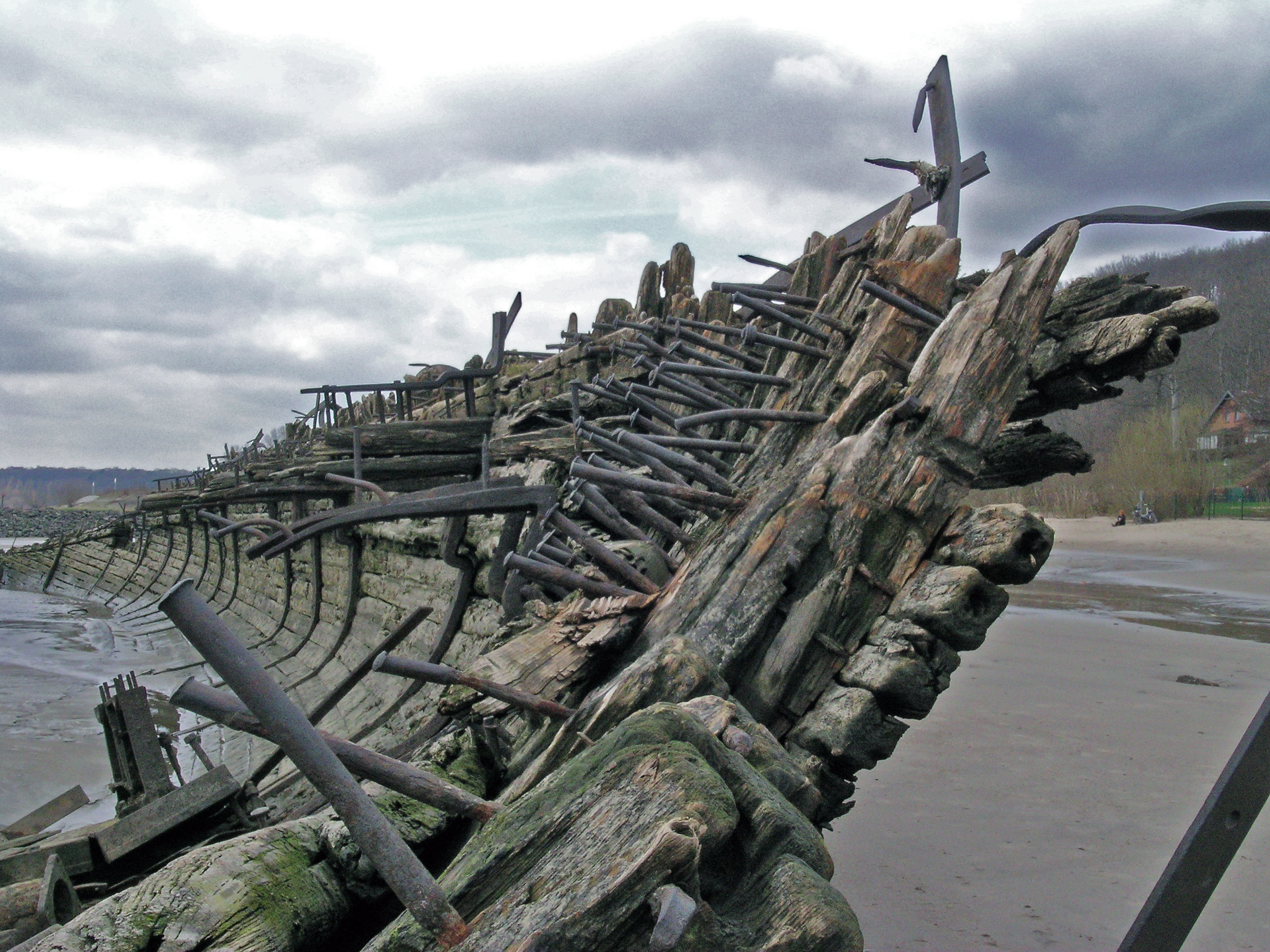 Wrack des Viermastschoners "Polstjernan", - Hamburg