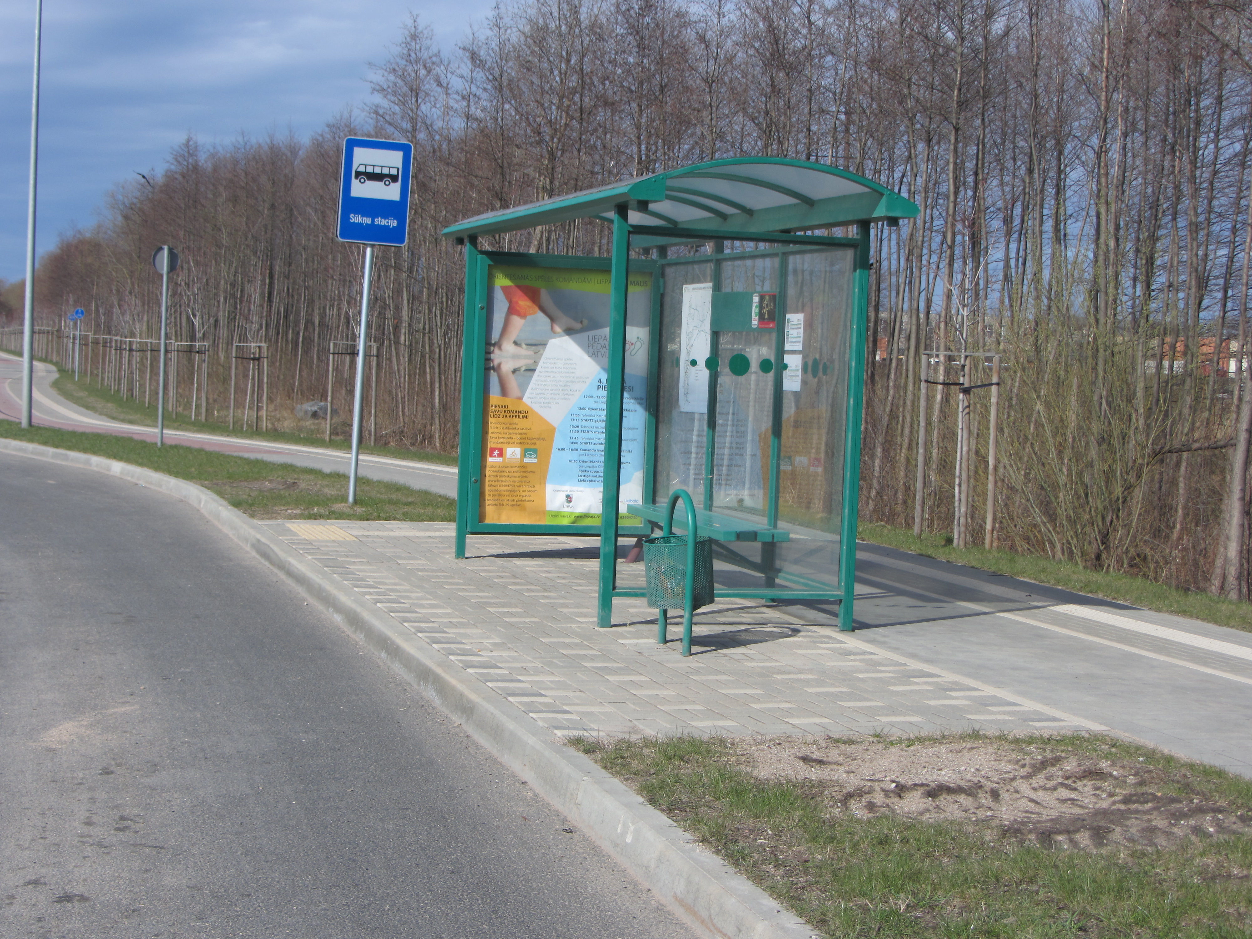 Bus stop "Dūņu street" - Liepāja
