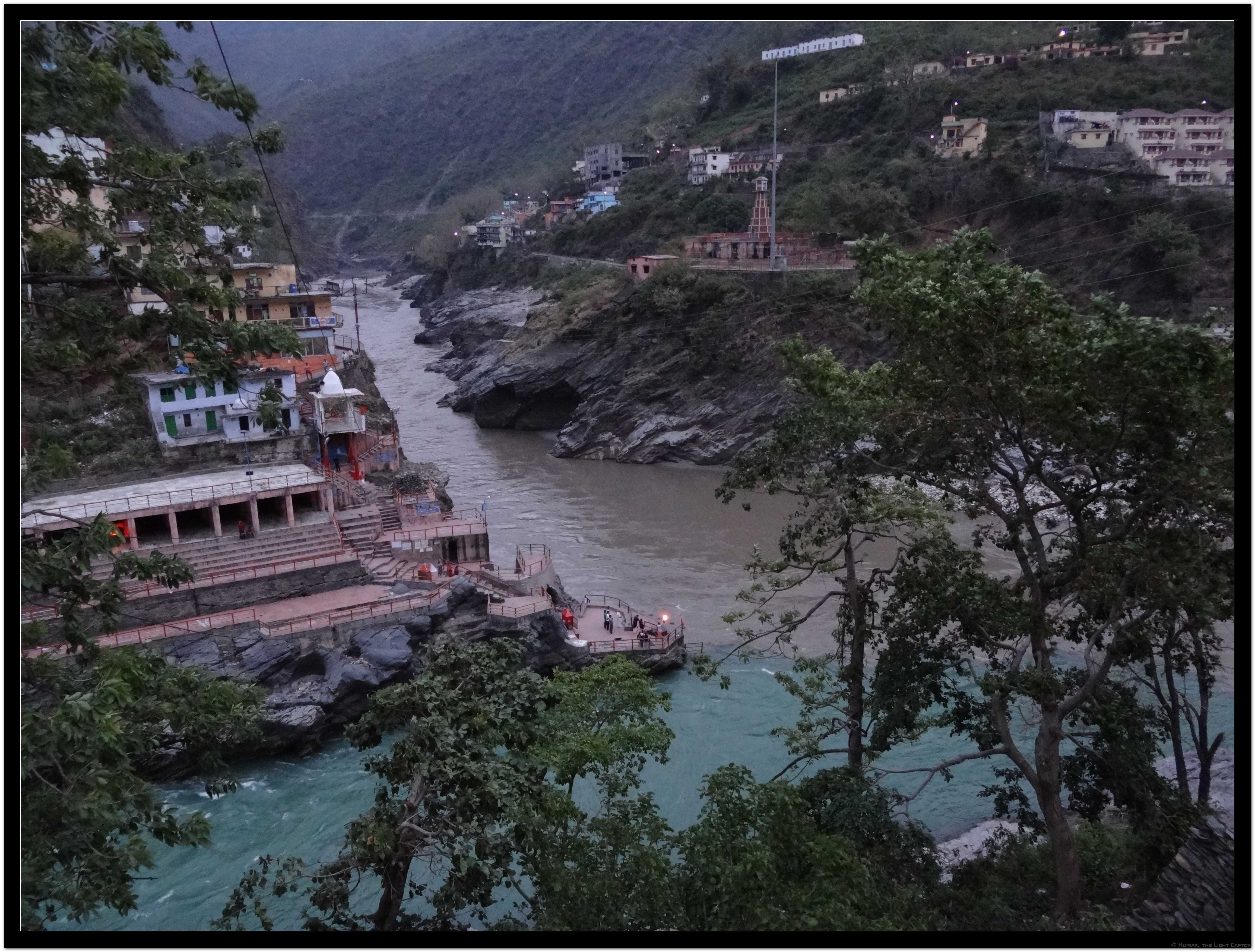 Confluence of Alaknanda & Bhagirati - Devprayag
