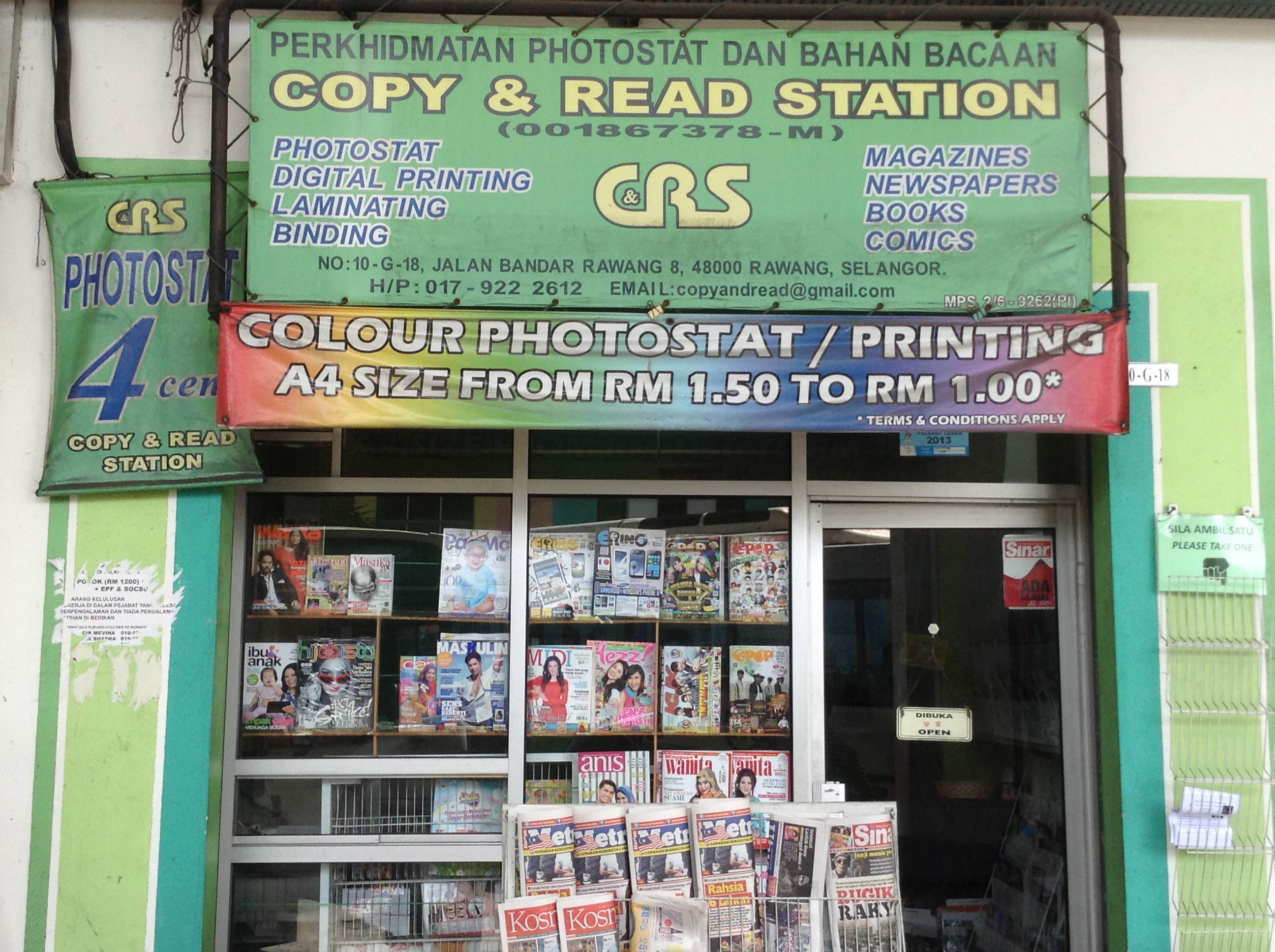 COPY & READ STATION (Photocopy Center) - Rawang
