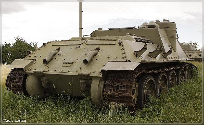 Russian SU-100 tank destroyer