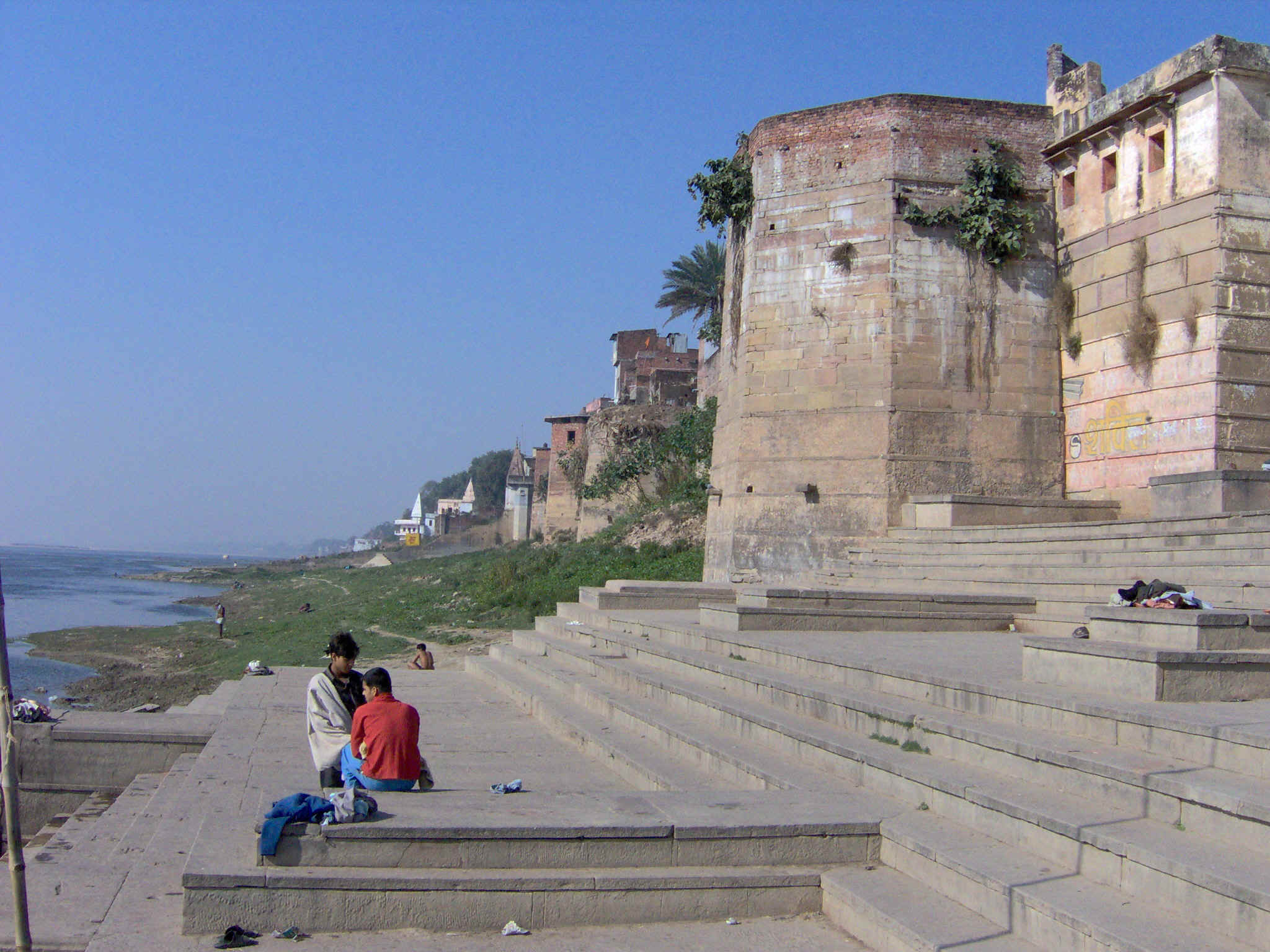 A temple on bank of River Ganga, Ghazipur, UP