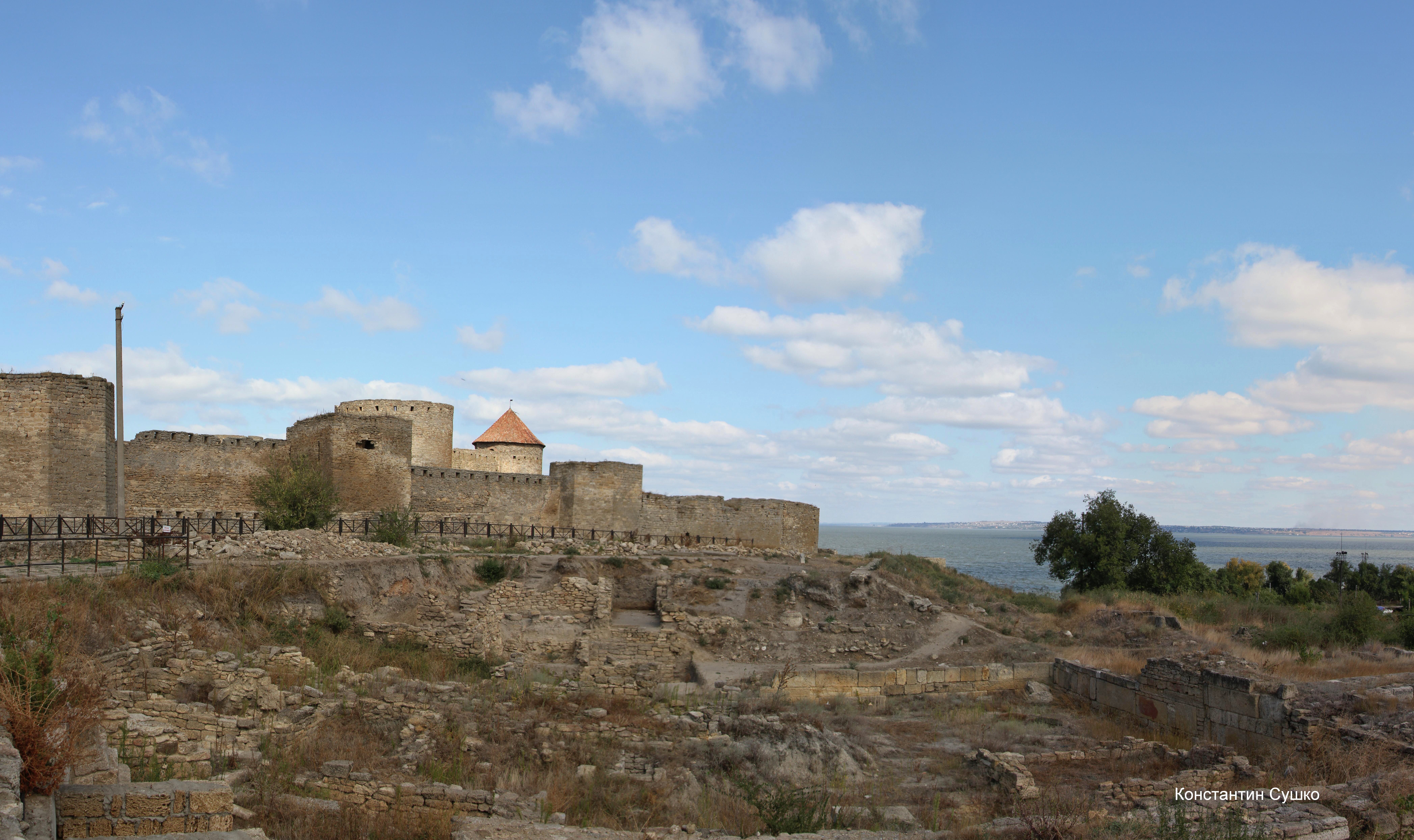 Ruines of ancient Greek city Tyras - Bilhorod-Dnistrovskyi