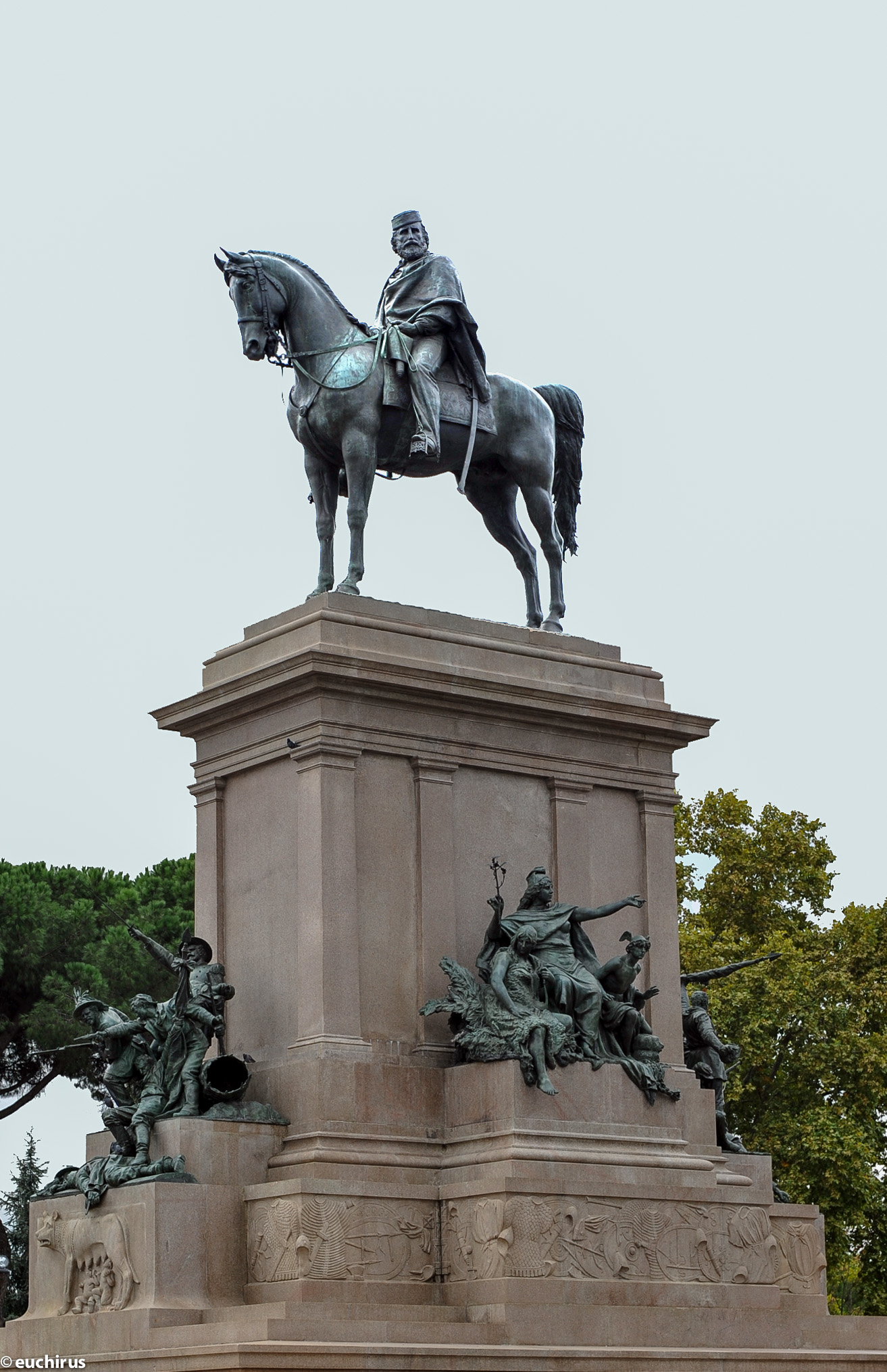 Equestrian statue of Giuseppe Garibaldi - Rome