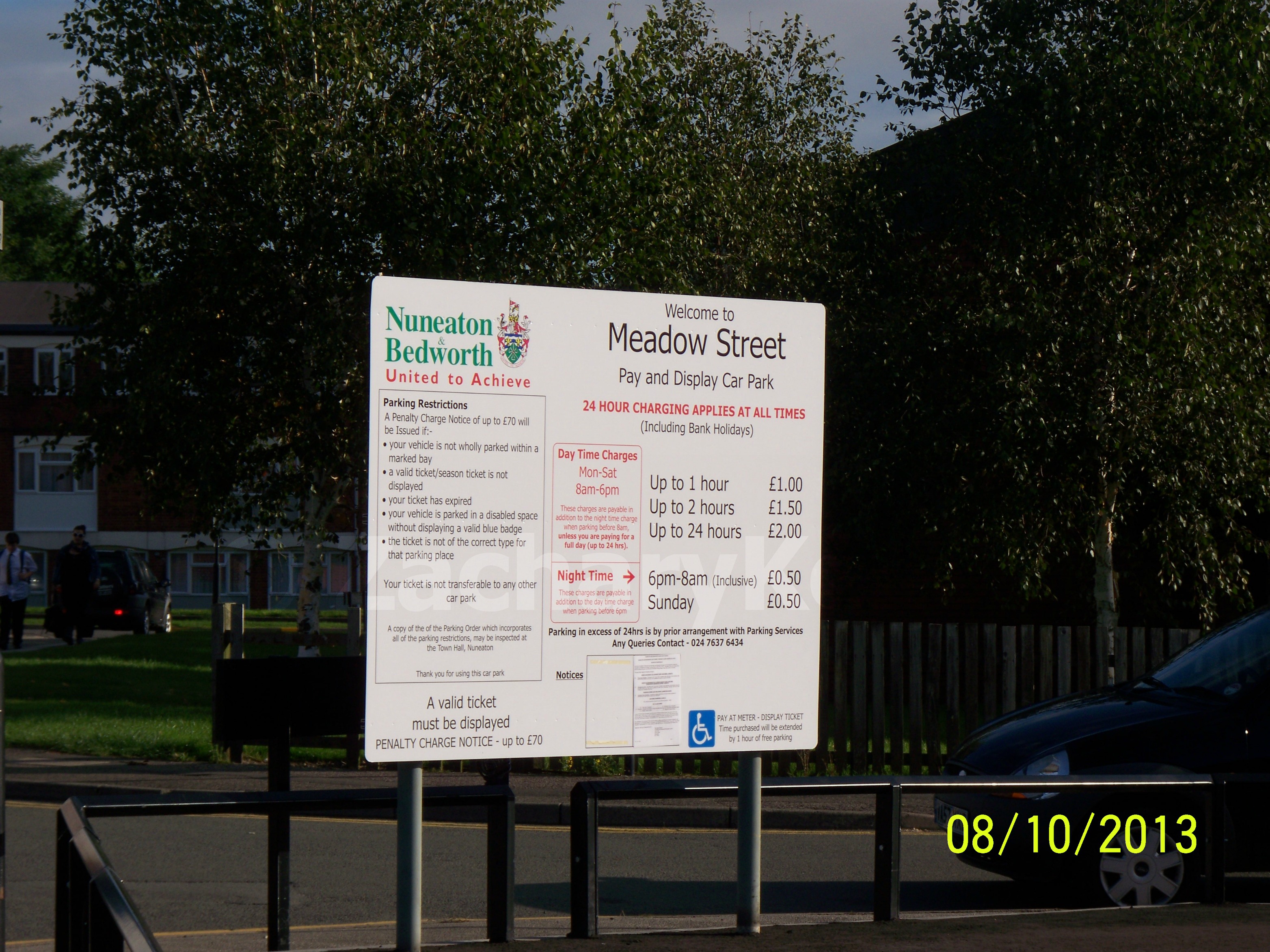 Meadow Street Pay and Display Car Park - Nuneaton