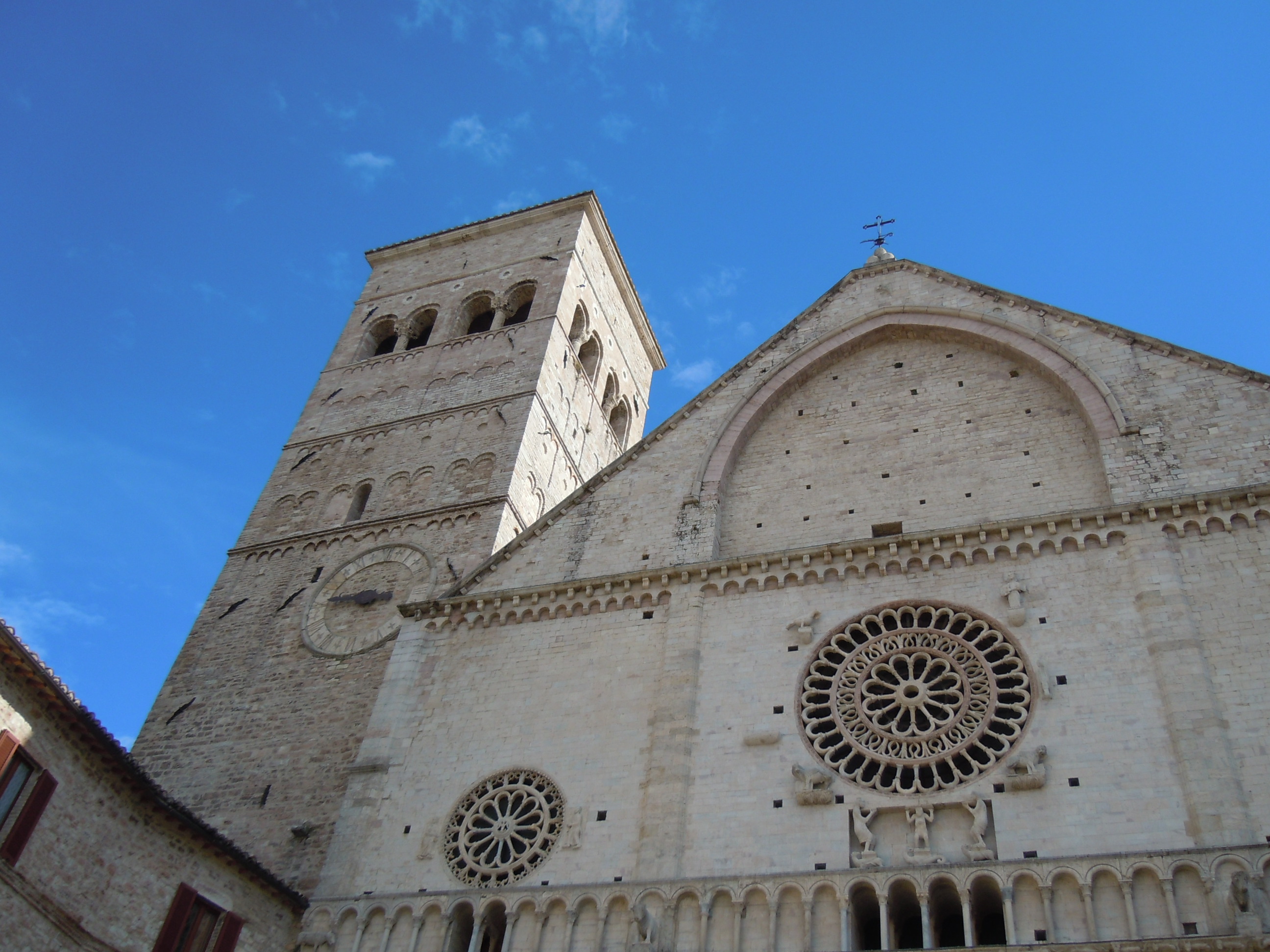 Bell tower of the Cathedral of San Rufino - Assisi, Italy