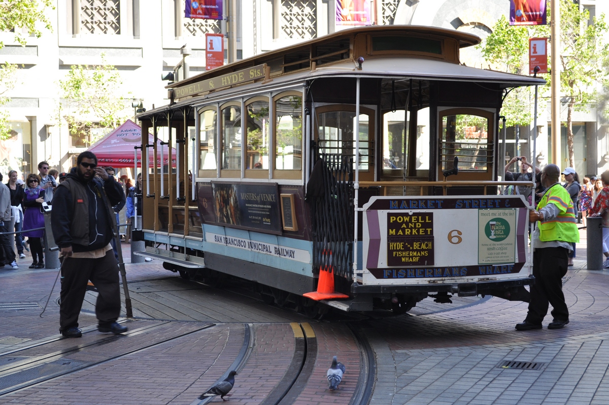 Powell Street Cable Car Turntable - San Francisco, California