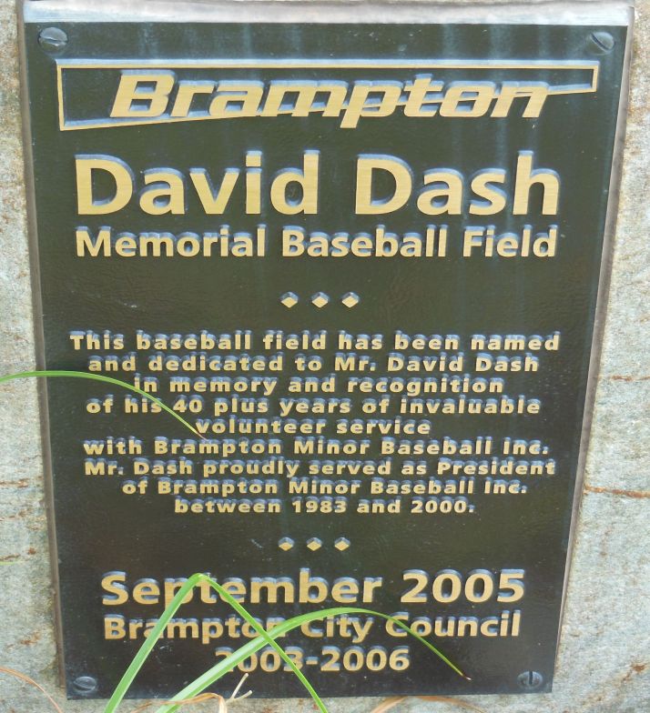 David Dash Memorial Baseball Field - Brampton, Ontario