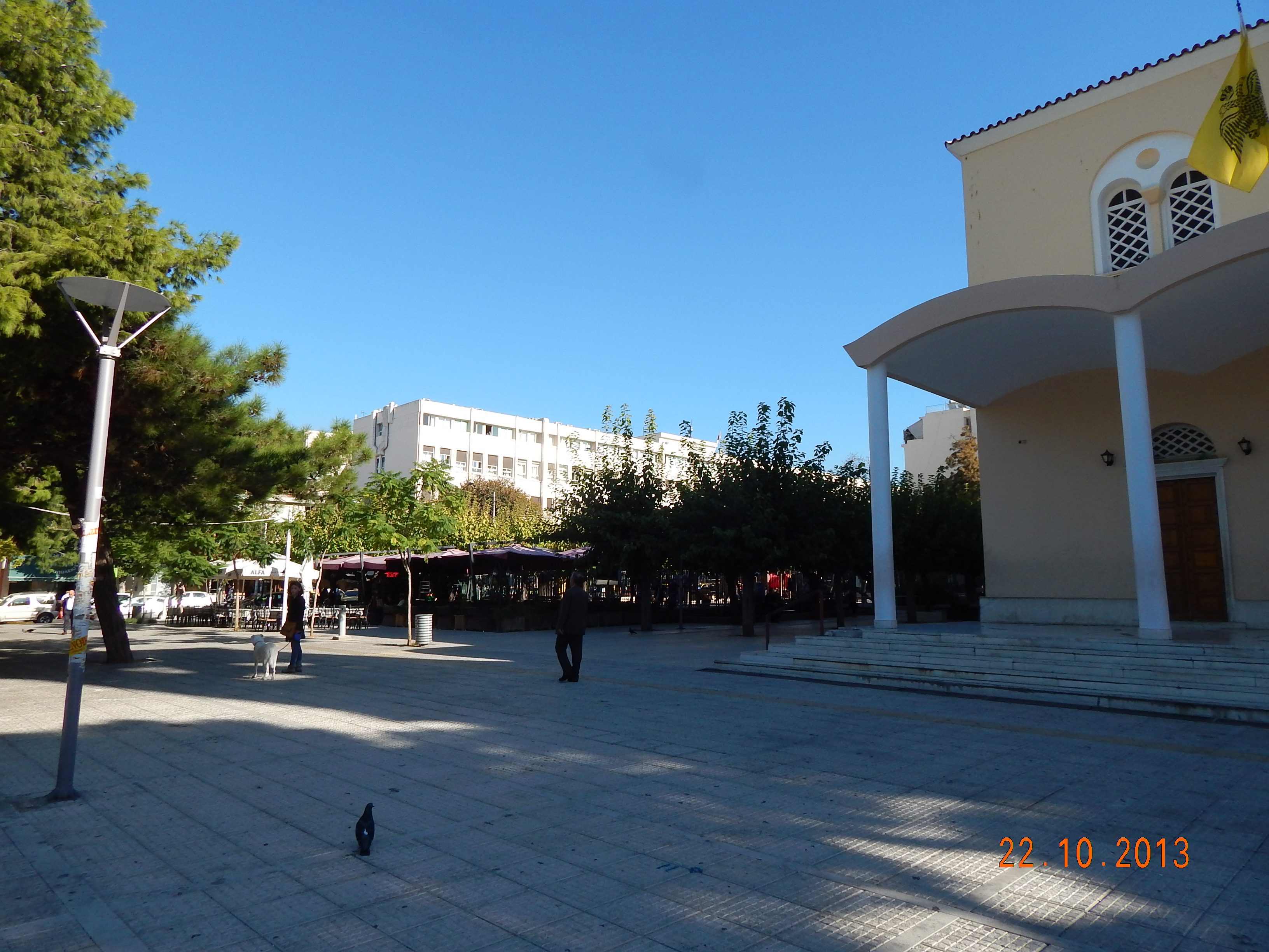 Saint Thomas's (Agiou Thoma) Square in Ampelokipi, greece - Athens