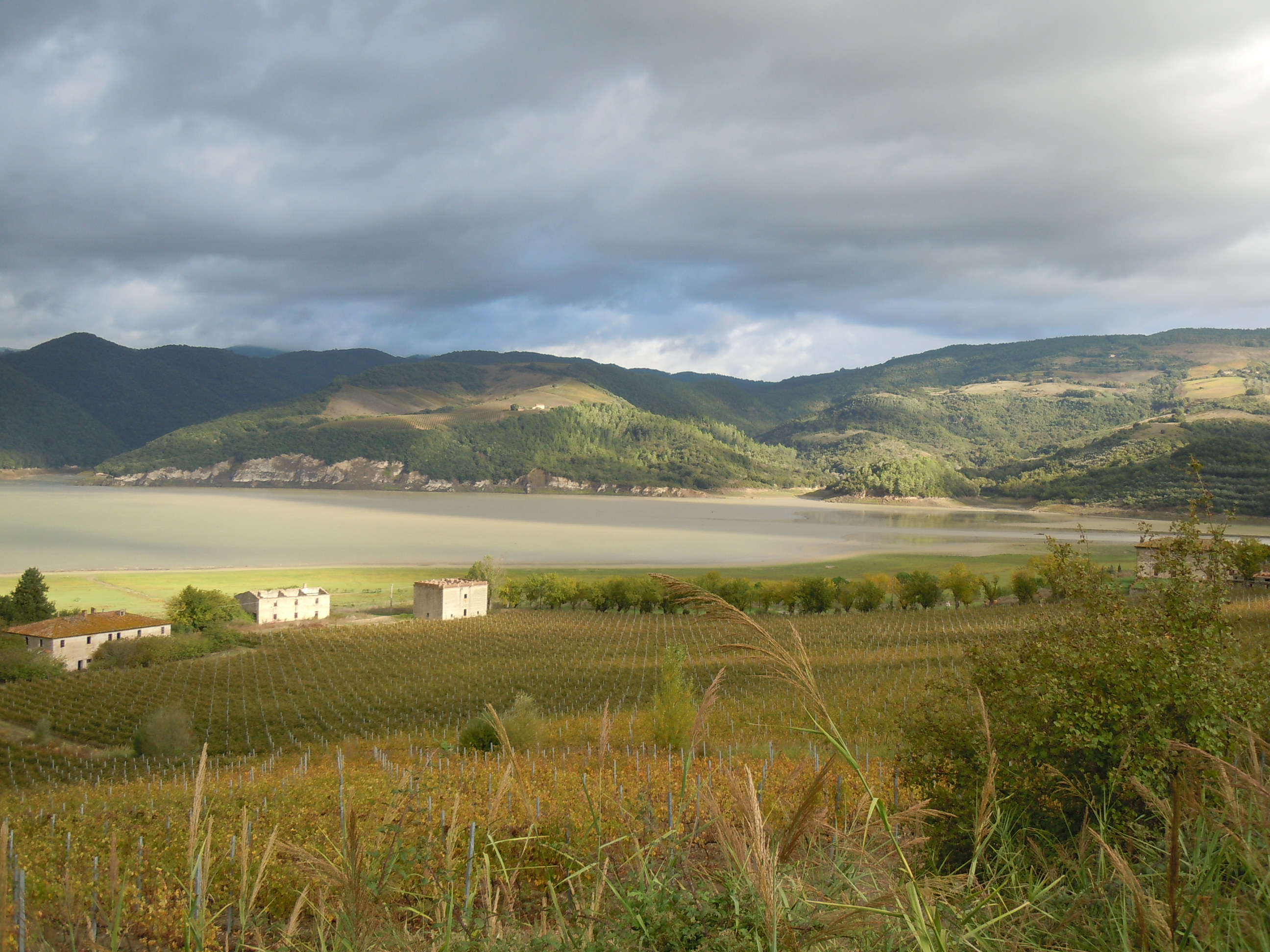 Pitch panoramic lake Corbara